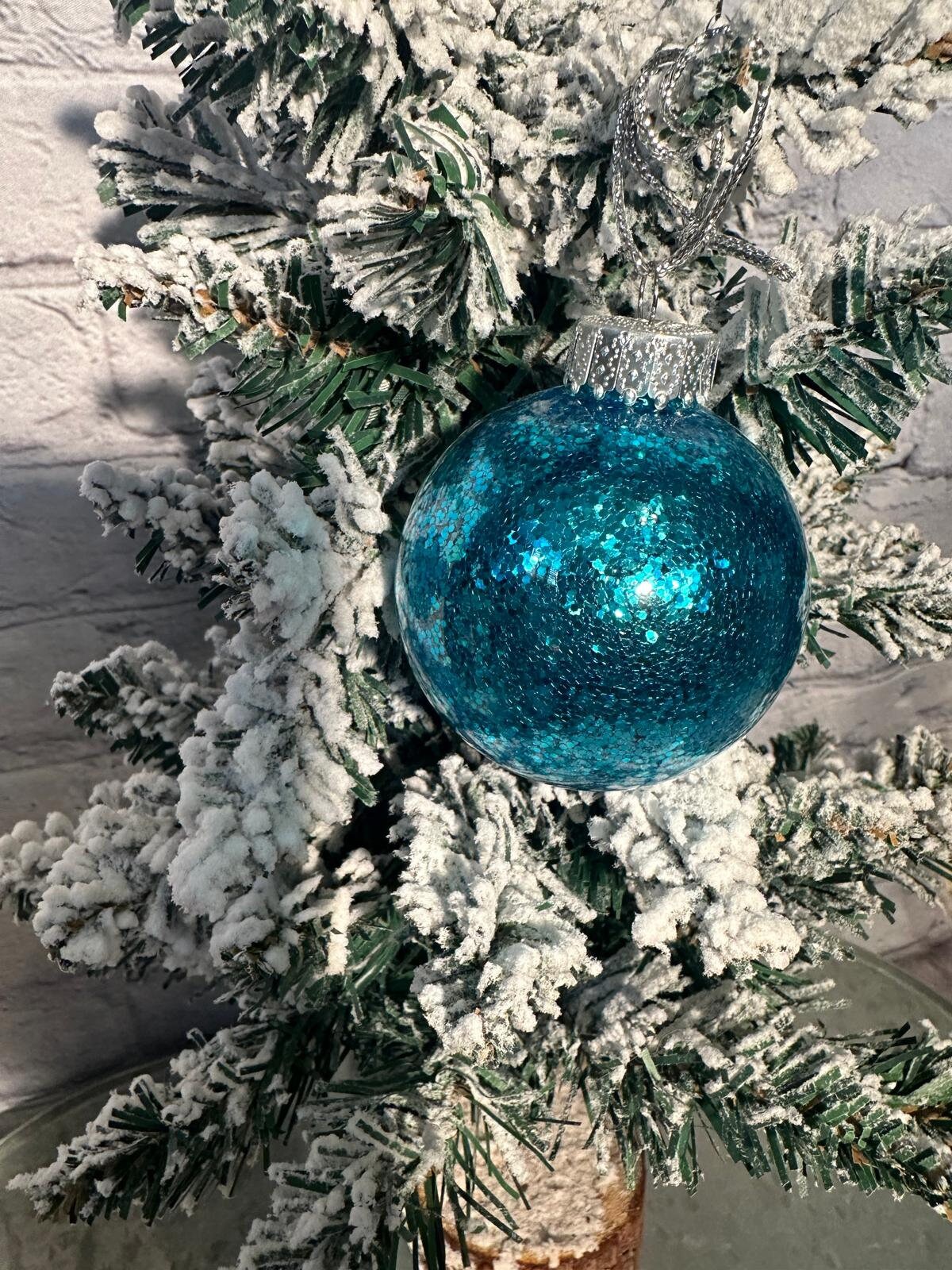 Glitter Christmas Ornaments, Glitter Ornaments - Etsy