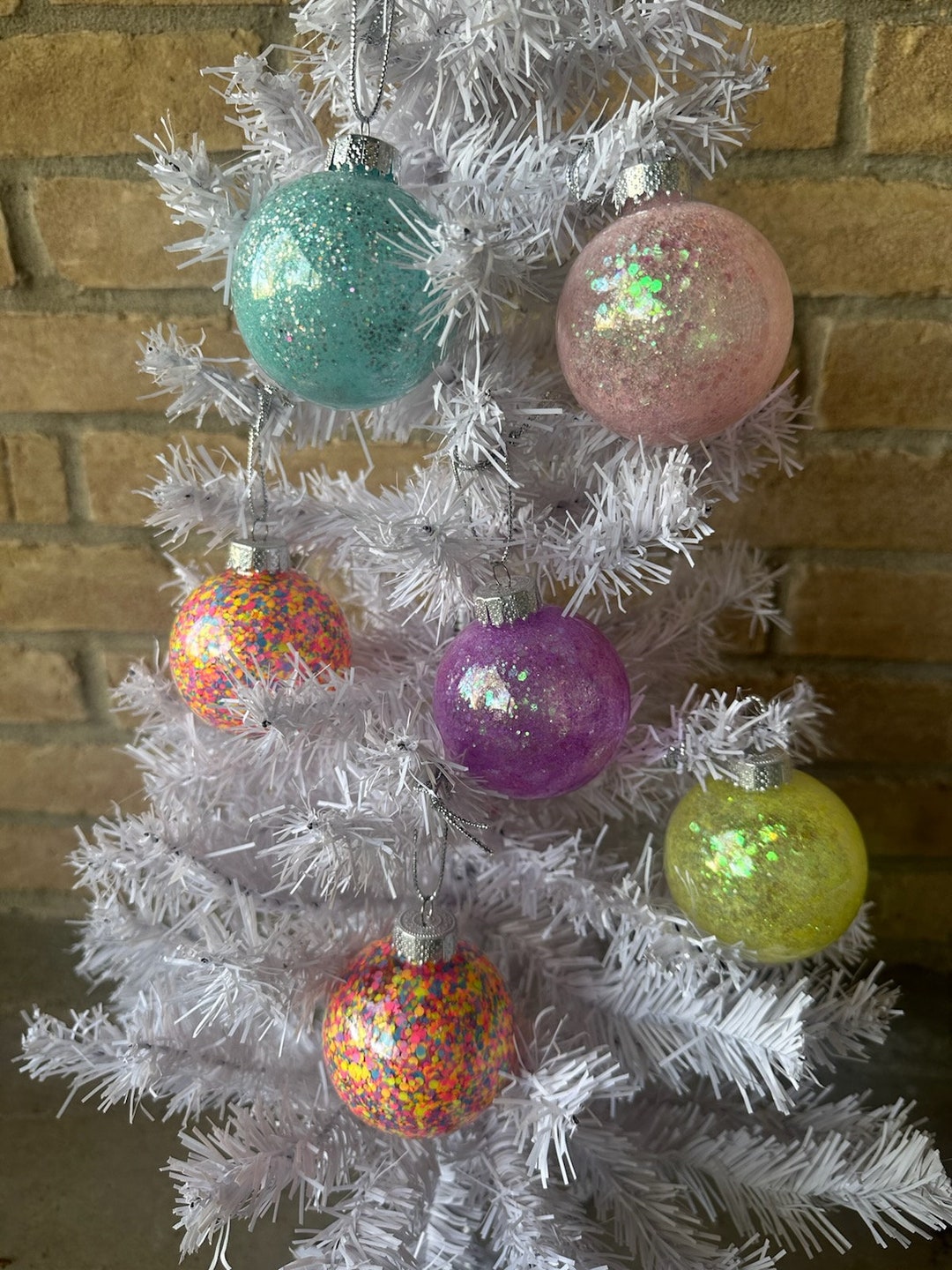 Glitter Ornaments, Spring Glitter Ornaments, Christmas Ornaments ...