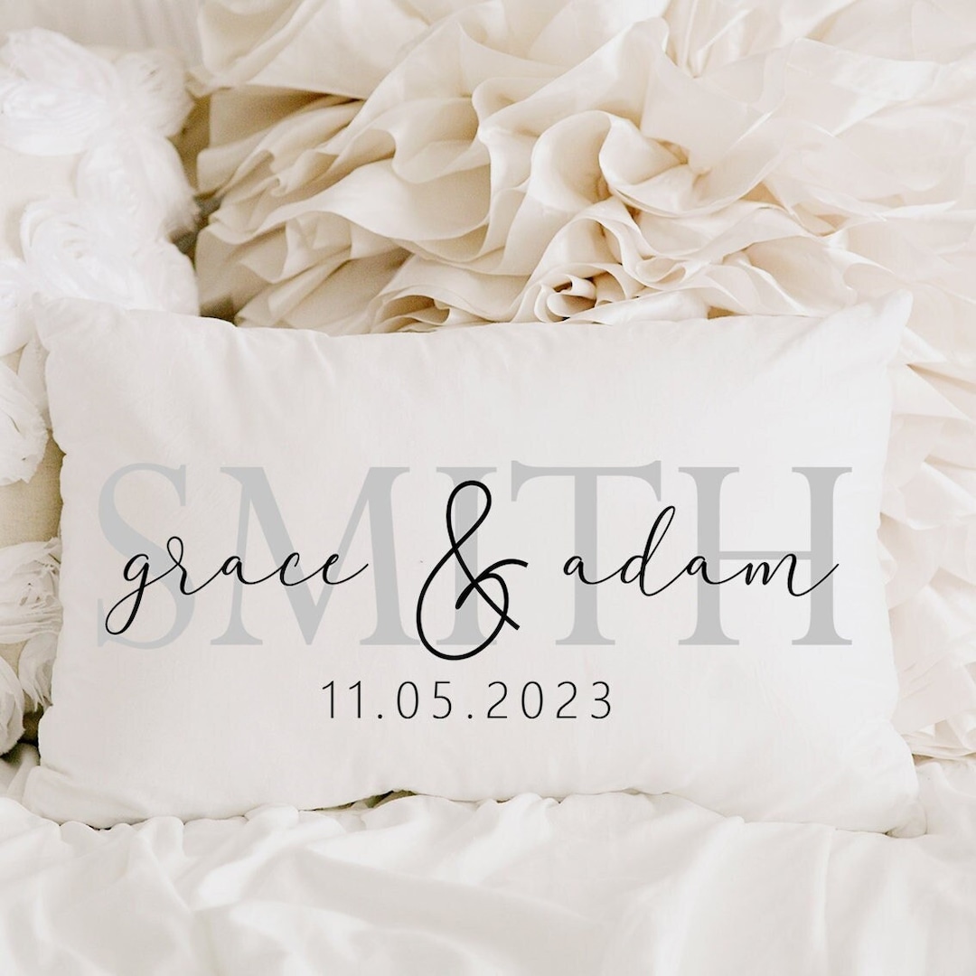 Personalized Wedding Gifts Pillow Cover, Unique Wedding Gift for ...