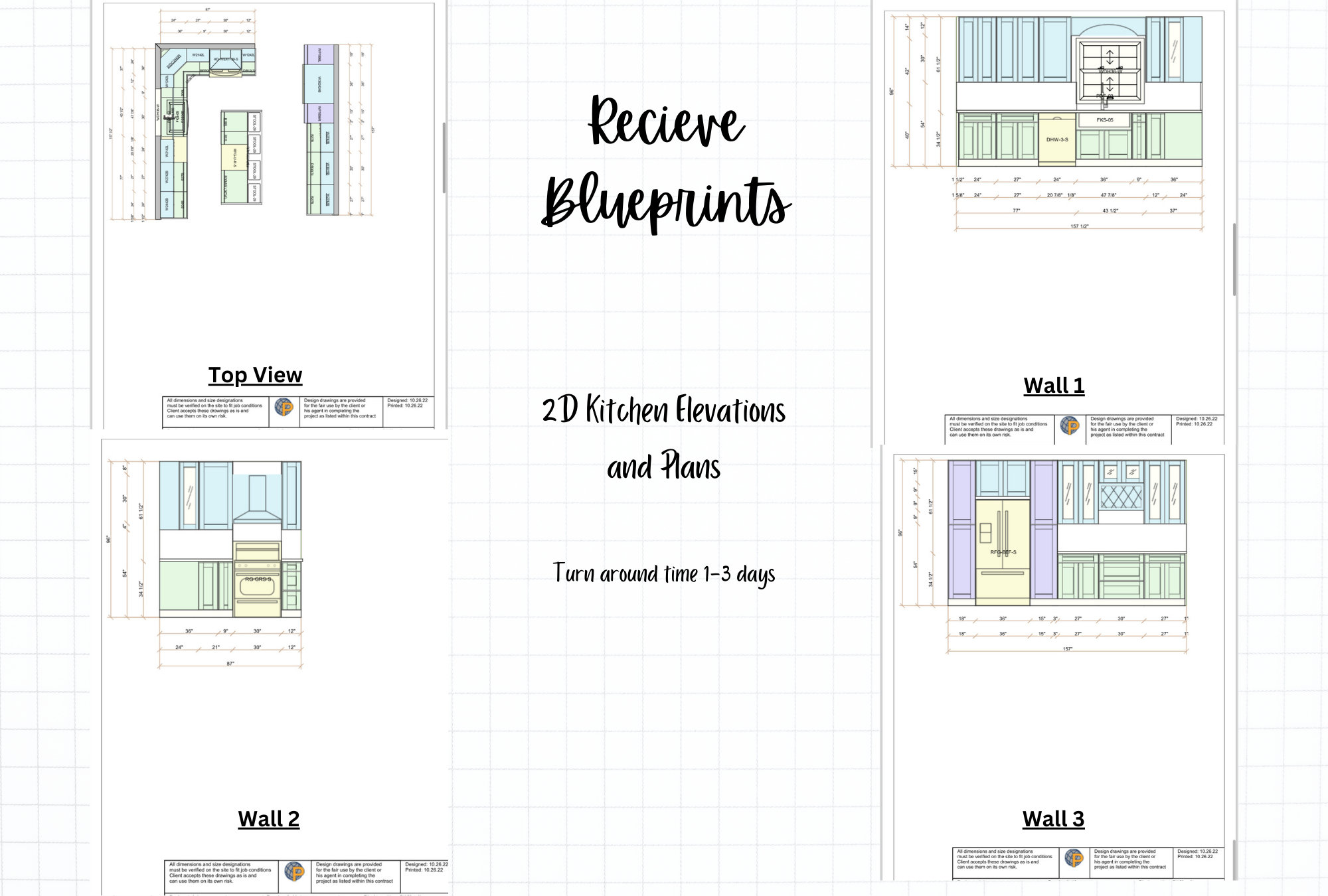 Kitchen Cabinet Layout, 3D Custom Kitchen Design, 2D Cabinet Layout ...