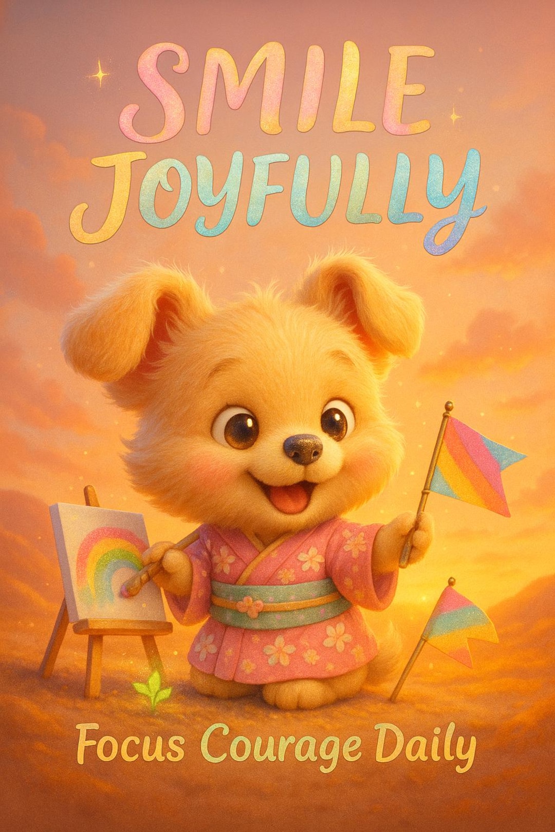 50 Pixar 3D Animal Motivational Posters 02 - Cute Bunny, Kitten & Puppy ...