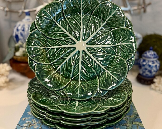 Green Cabbage Leaf Small Dinner Plate - Etsy