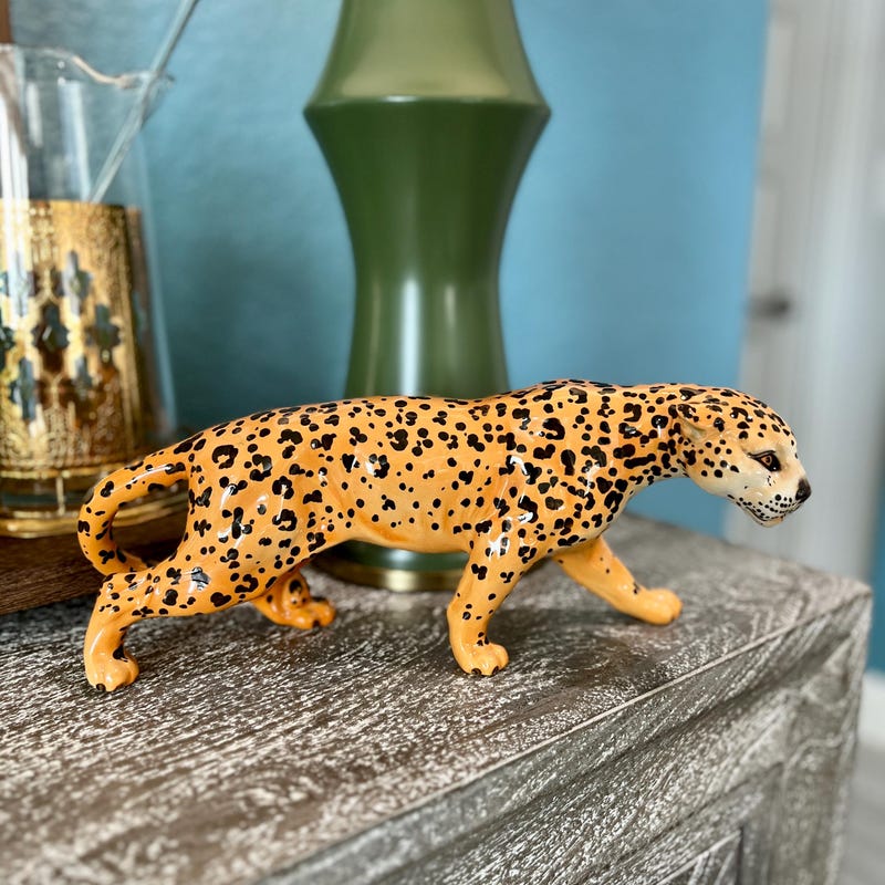 Leopard Figurine - Etsy