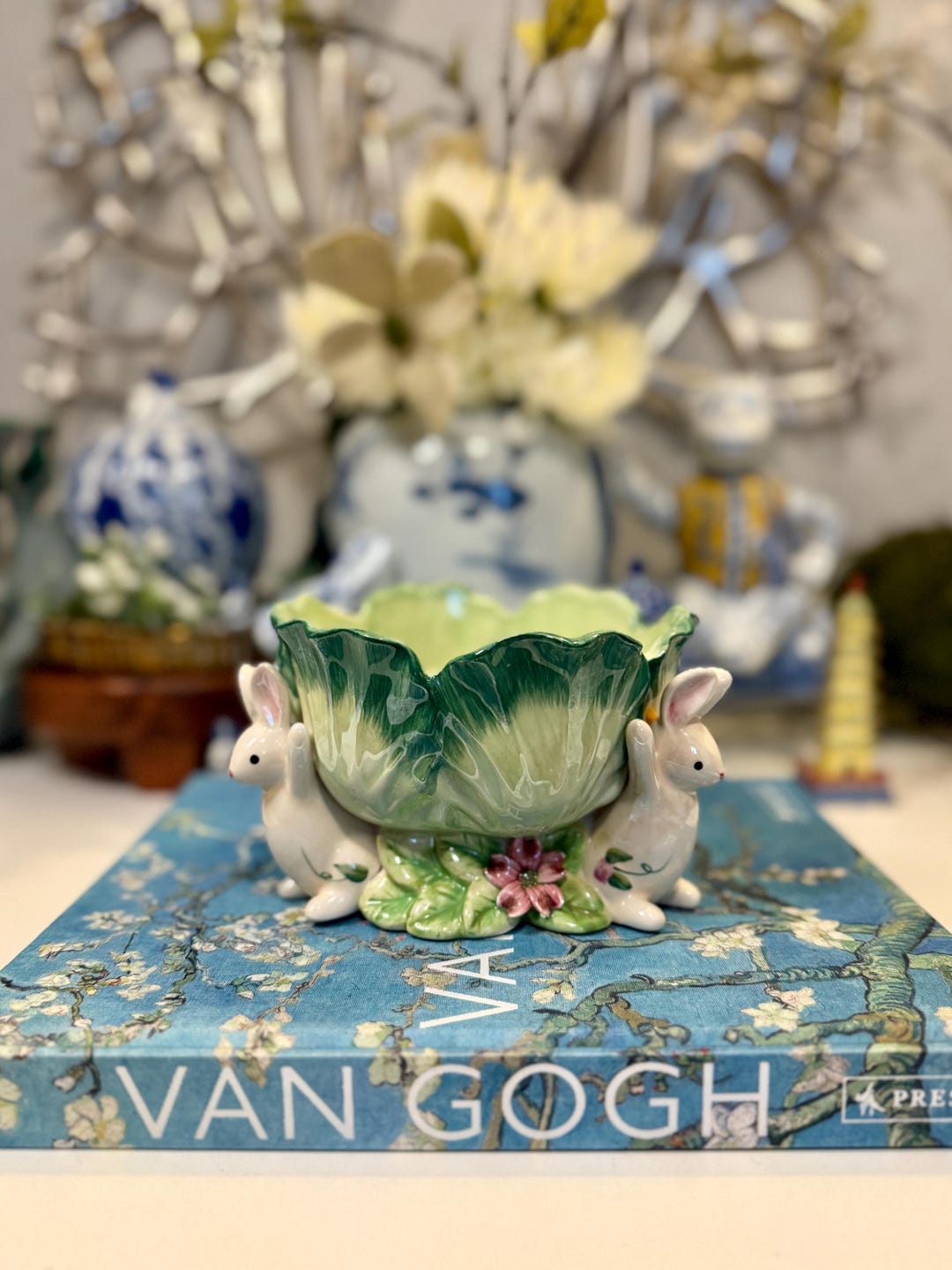 Bunny Rabbit Cabbage Candy Dish Bowl - Etsy