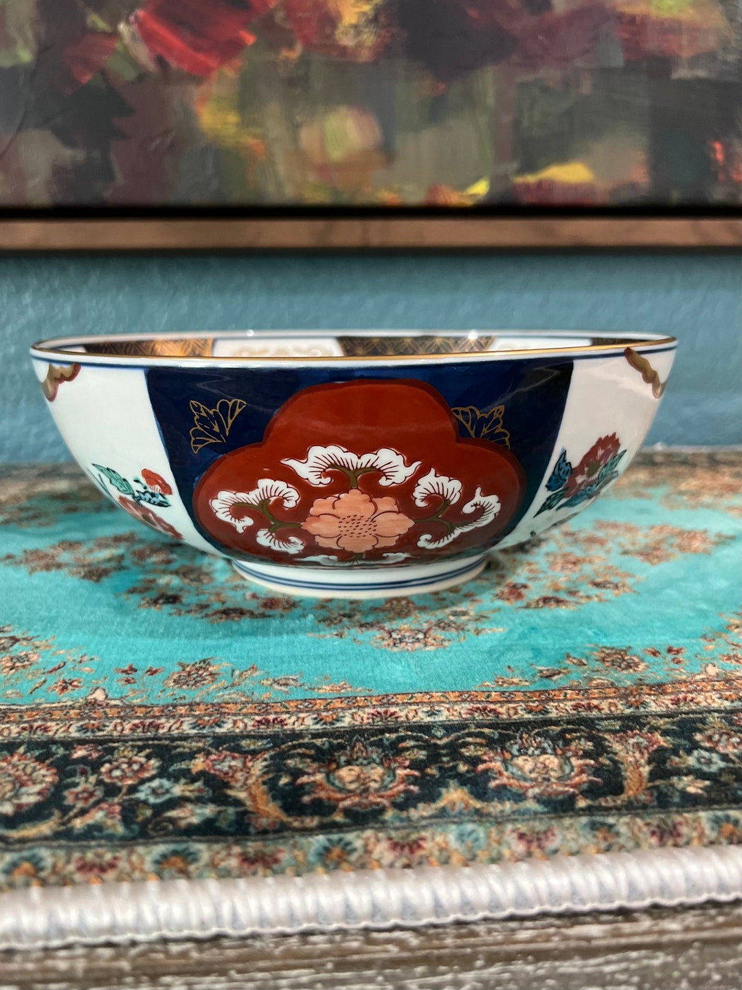 Gold Imari Vintage Hand Painted Bowl - Etsy