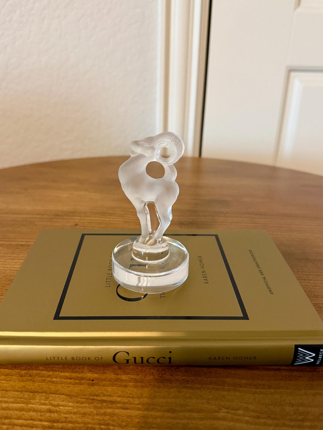 Lalique Frosted Satin Crystal Bastia Ram Paperweight / Figurine - Etsy
