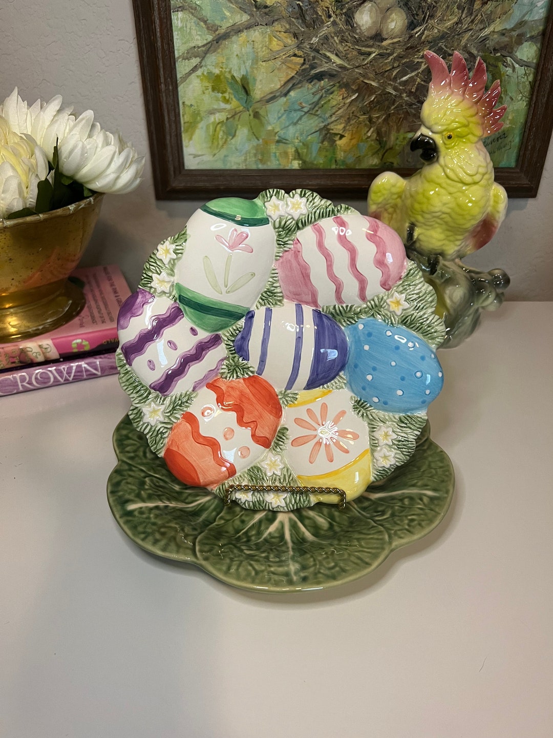 Fitz and Floyd Essentials Chicks and Eggs Canape Plate - Etsy