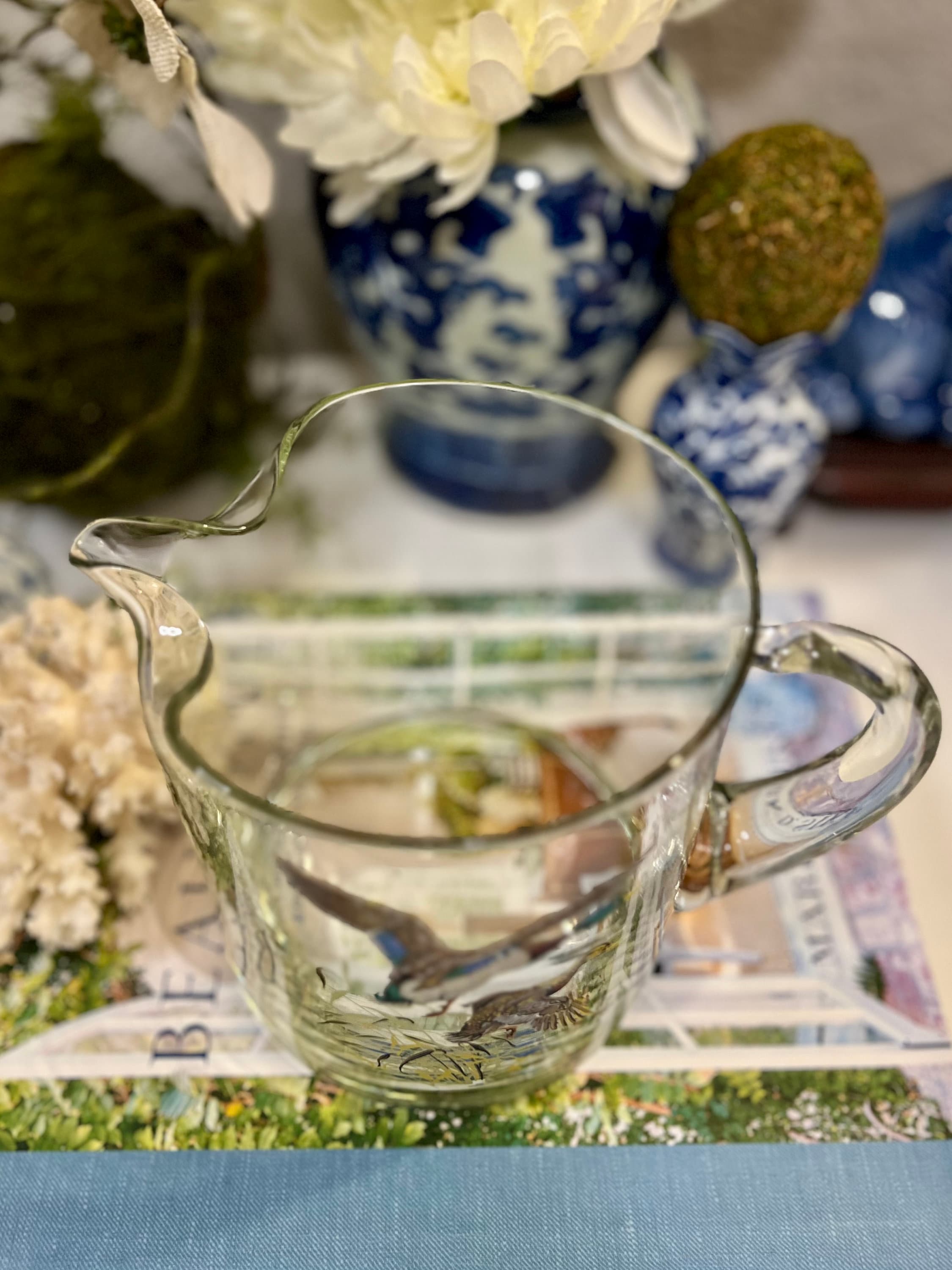 Vintage MCM Morgan Duck Themed Pitcher / Cocktail Mixing Glass ...