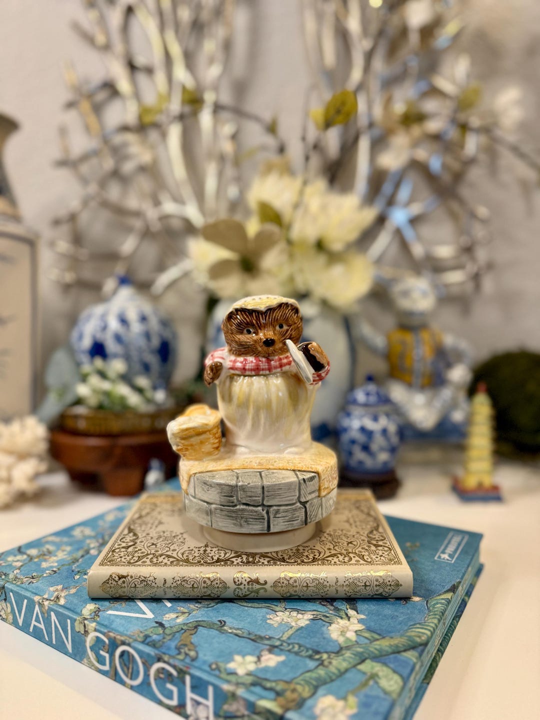 Schmid Beatrix Potter "mrs. Tiggy Winkle" Music Box - Plays Oh What a Beautiful Morning - Etsy