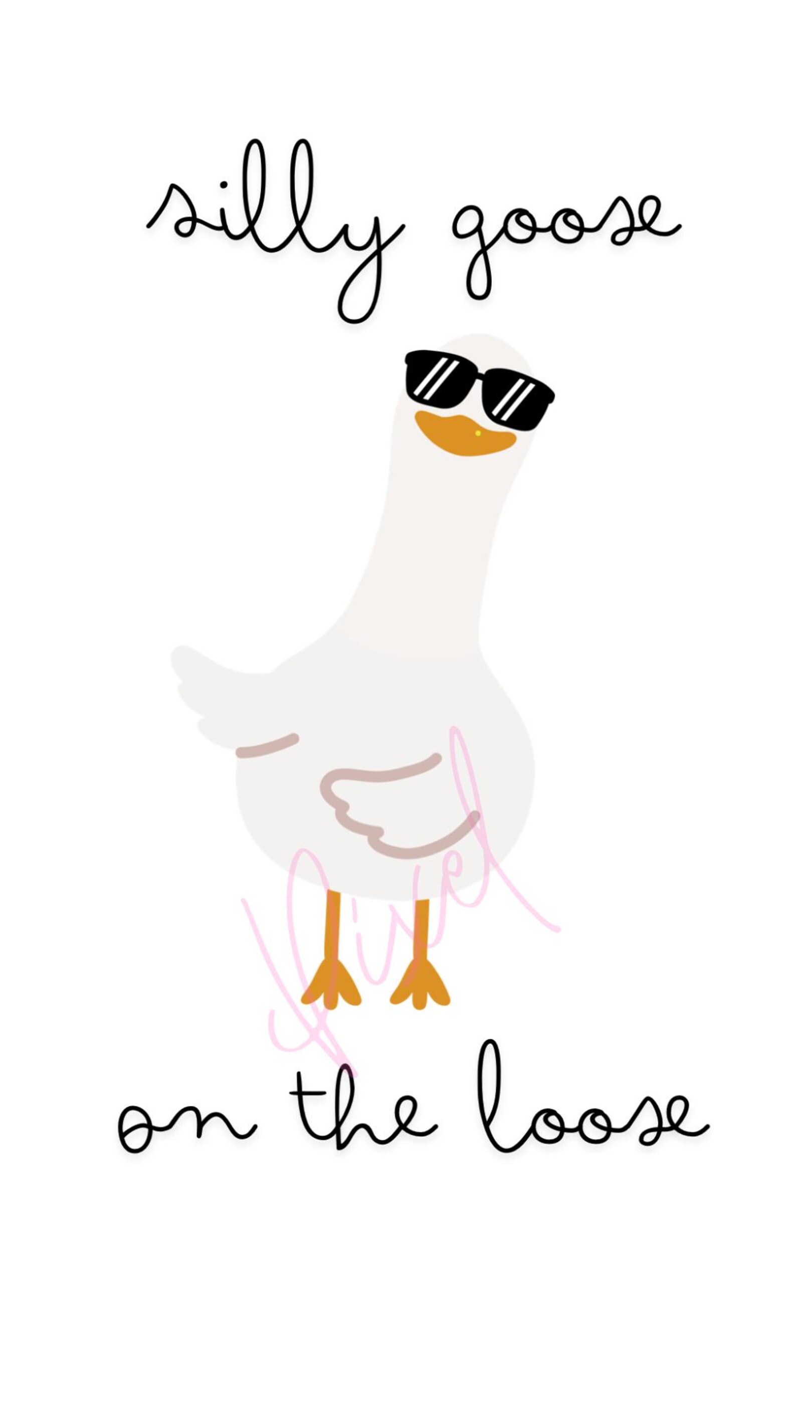 Silly Goose on the Loose PNG - Etsy