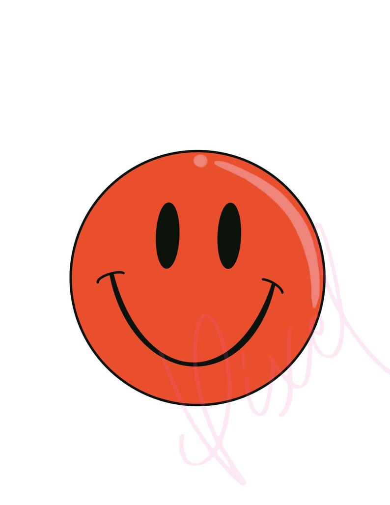 5 Classic Smiley Faces PNG - Etsy
