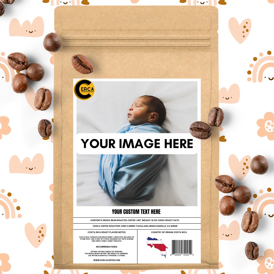 Custom Coffee Label Fresh Roasted Coffee Included Custom Coffee Gift ...