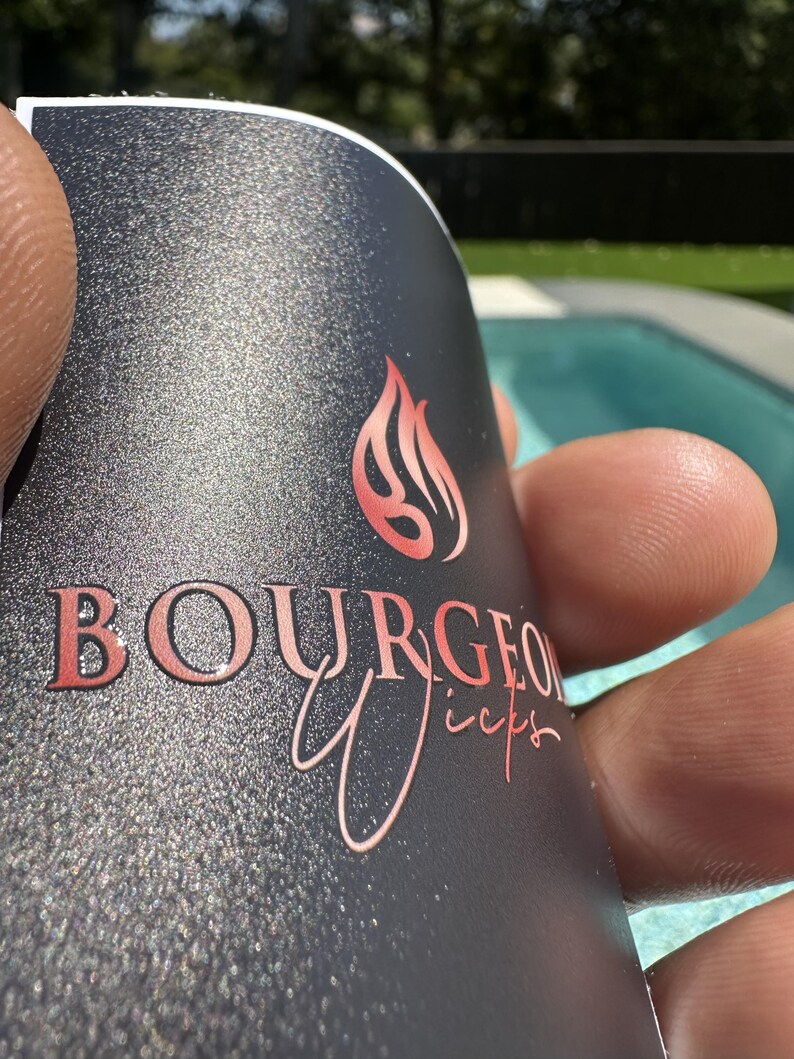 Custom Waterproof Raised Candle Labels – Embossed 3D Logo Stickers ...