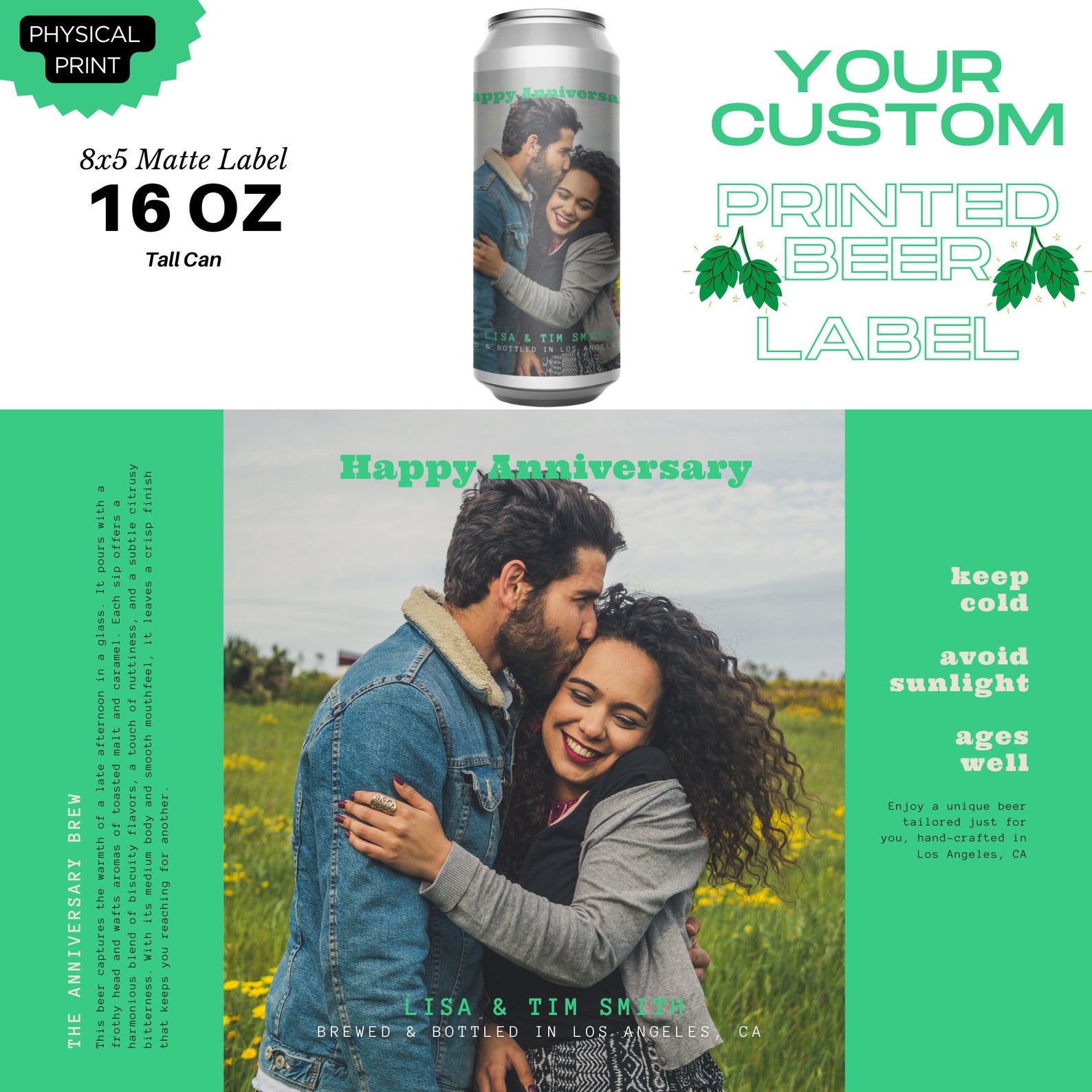 Personalized Photo Beer Can Labels: Groomsmen, Bachelor Party - Etsy