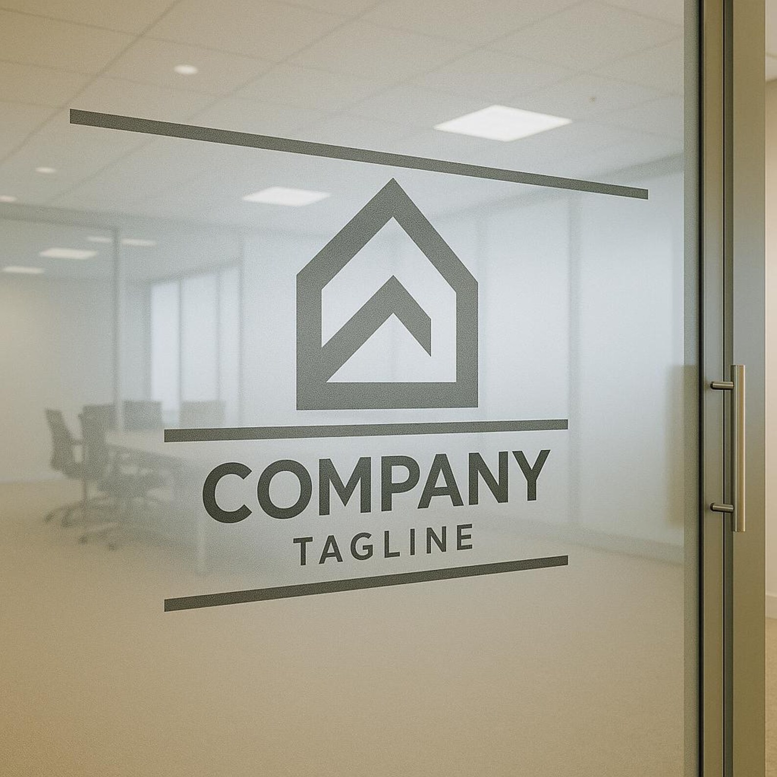 Custom Frosted Window Vinyl – Office Privacy Film & Decorative Glass ...