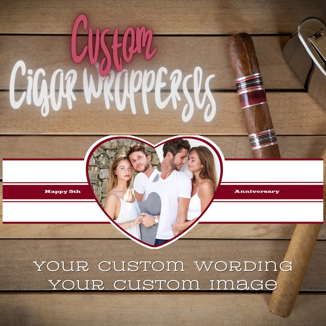Custom Cigar Wrappers Personalized Cigar Label Bulk Custom Wedding ...