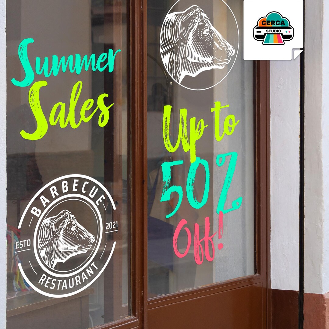 Storefront Decals Business Window Graphics Custom Vinyl Decals ...