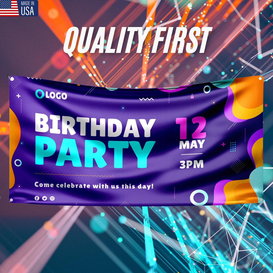 Custom Tent Banner - Custom Vinyl Banner - Add Your Logo, Text, or ...