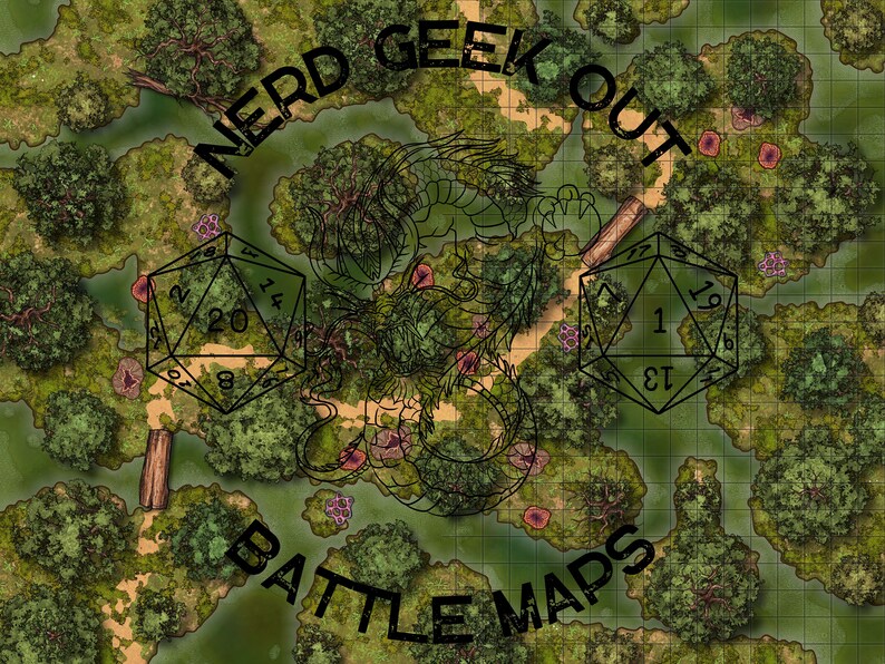 DND Swamp Battle Maps Bundle, Dungeons, Dragons, Roll20 Maps, Foundry ...