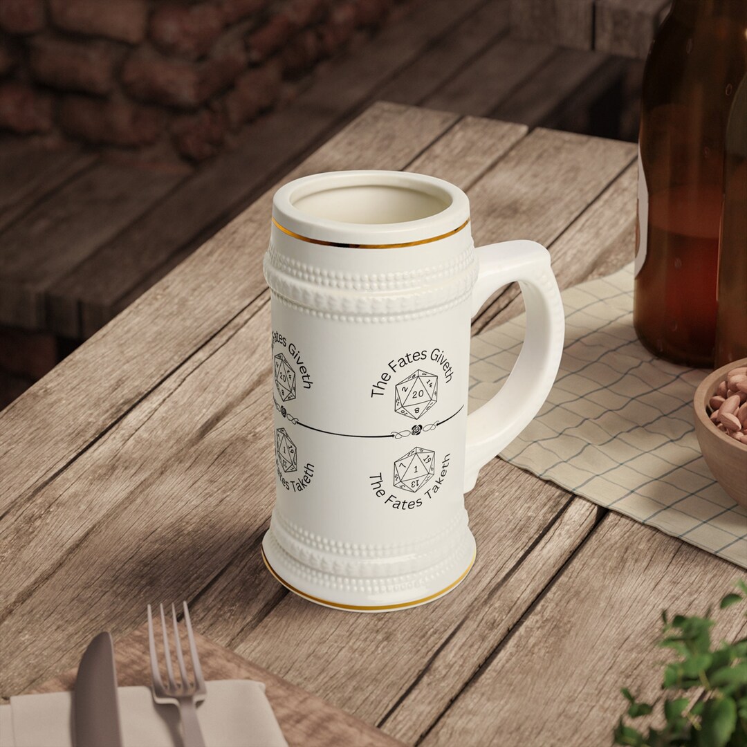 DND Beer Stein, the Fates Giveth and the Fates Taketh Mug, Tabletop ...