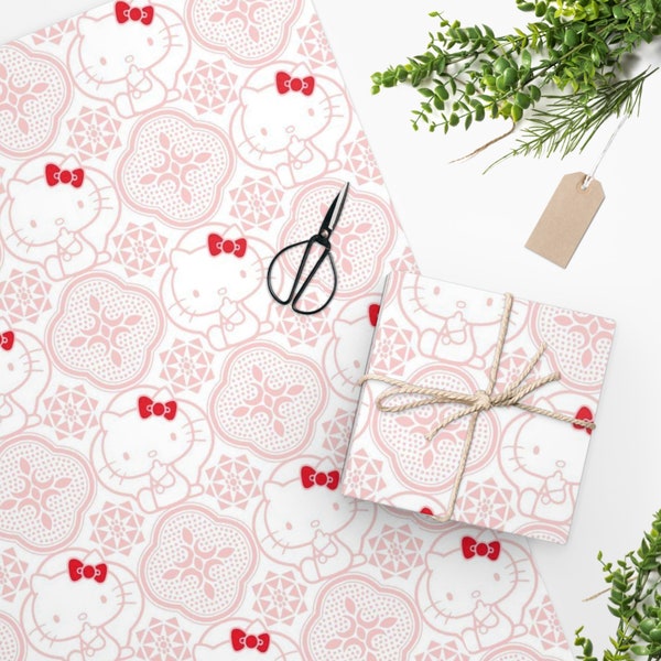 Kitty Wrapping Paper - Etsy