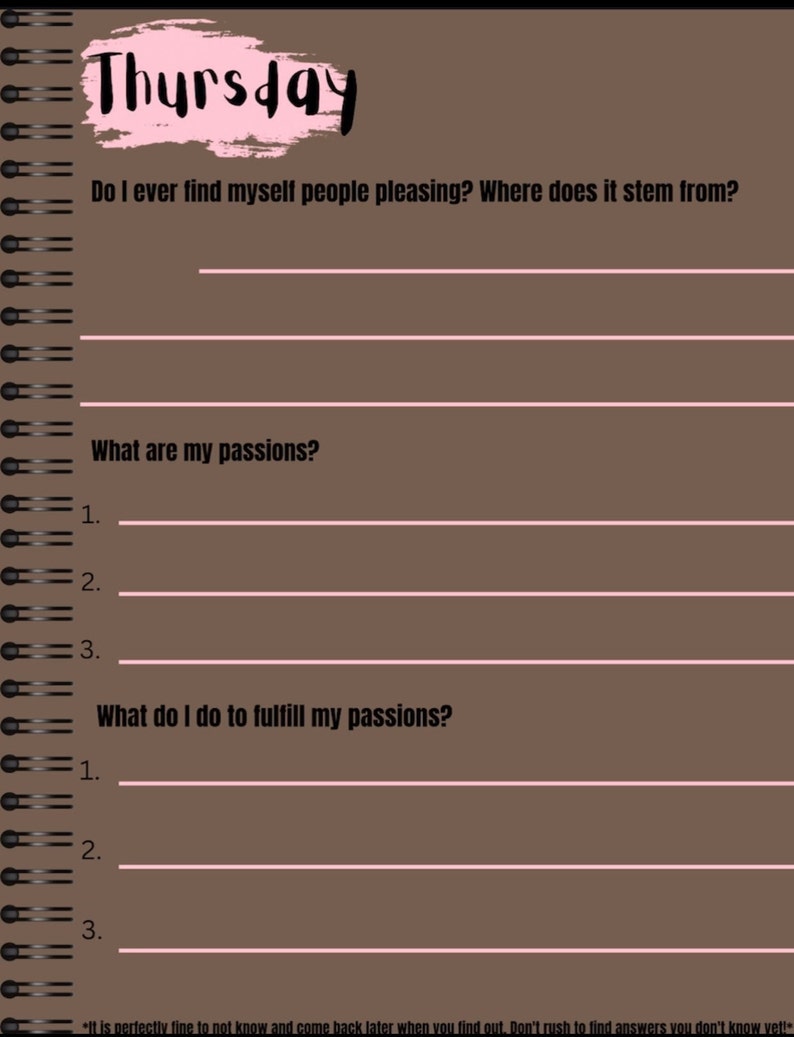 Daily Diary Instant Download Productivity Diary Printable - Etsy