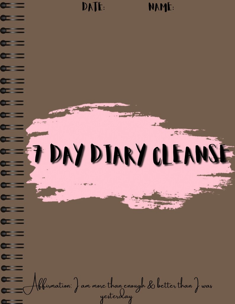 Daily Diary, Instant Download, Productivity Diary, Printable Diary - Etsy