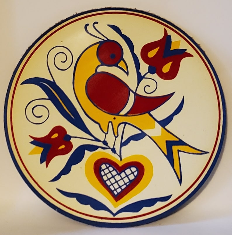 Vintage Distelfink Hex Signs PA Dutch 8” Masonite - Etsy