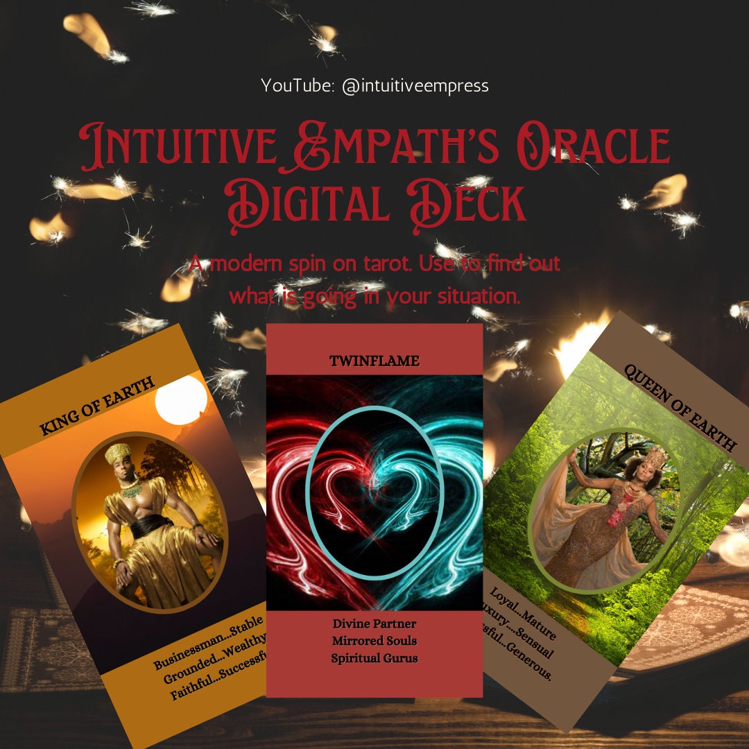 Printable Intuitive Empath's Oracle Deck - Etsy