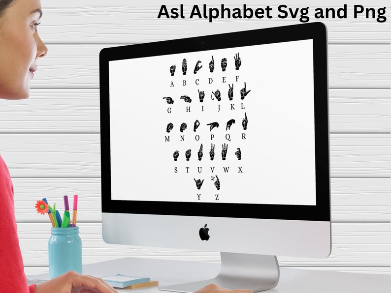 Asl Alphabet SVG, Asl Alphabet Poster for ASL Teacher Classroom, Asl ...