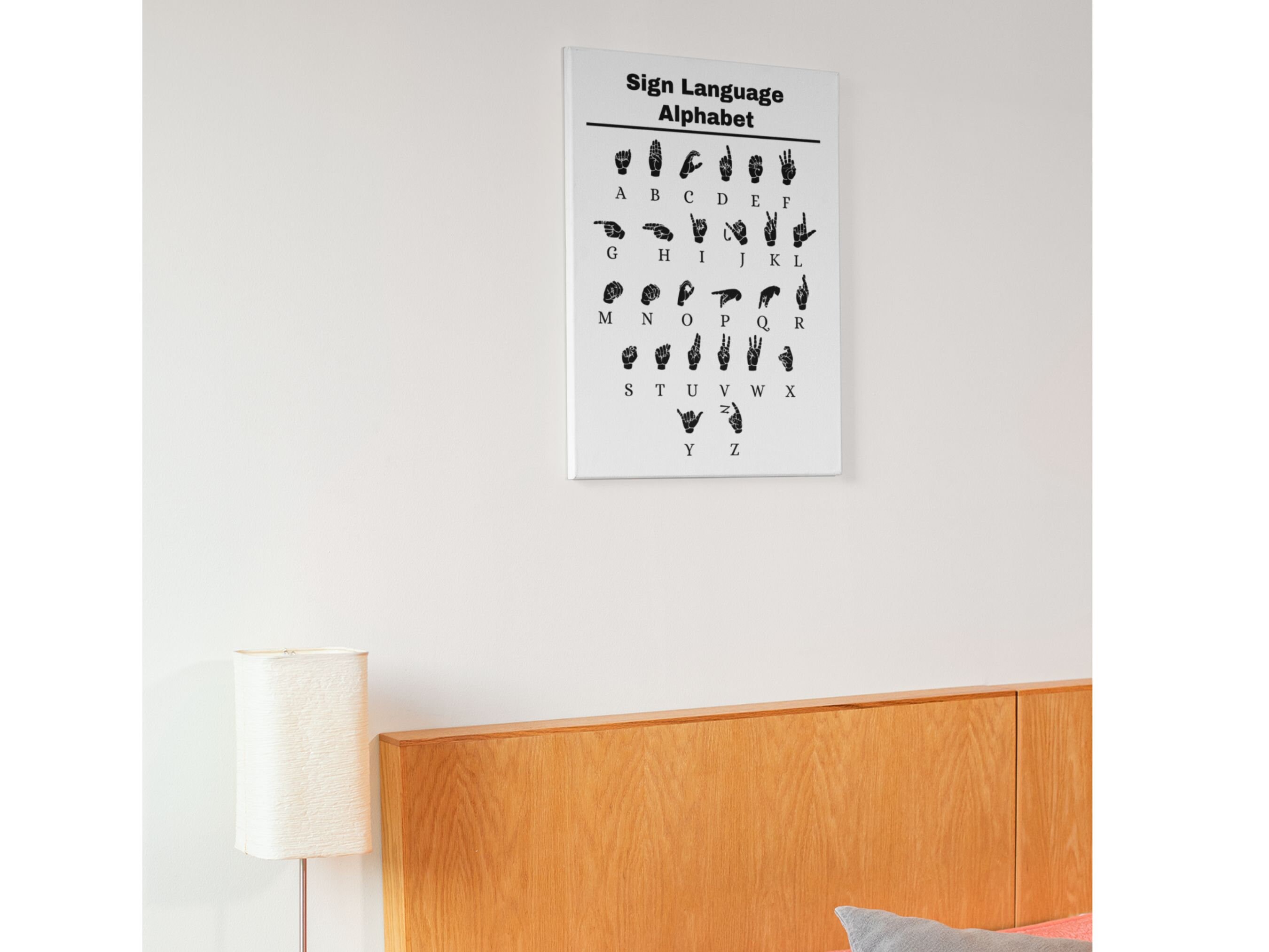 Asl Alphabet Poster, Asl Classroom, Asl Letters for Teacher Gift, Asl ...