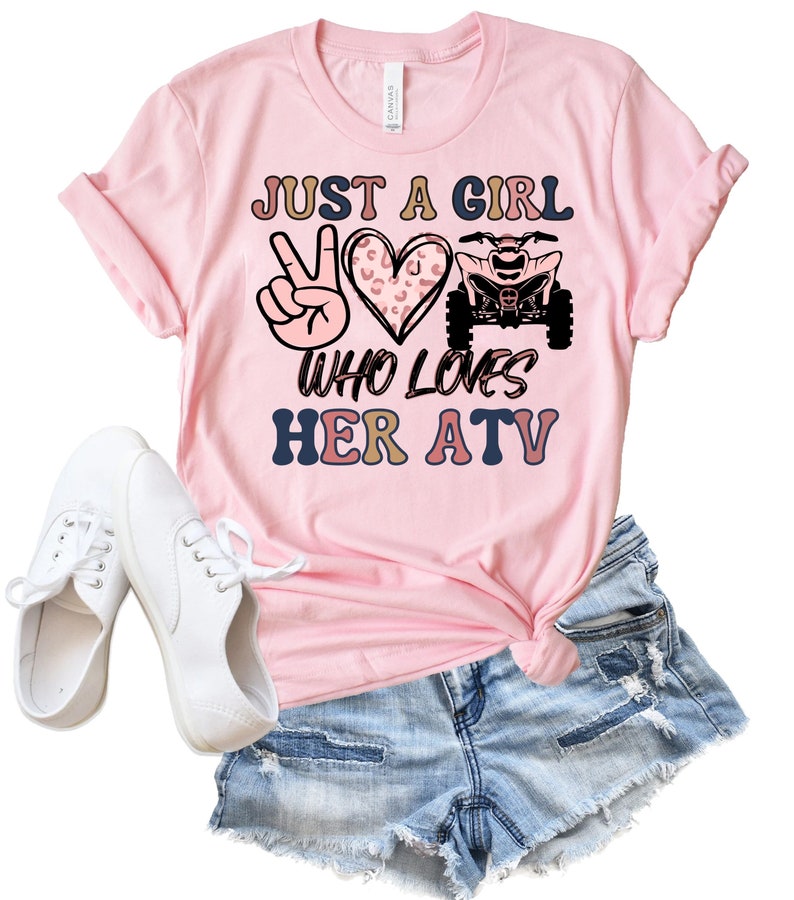 ATV Shirt for Women Just A Girl Who Loves Her ATV Riding - Etsy