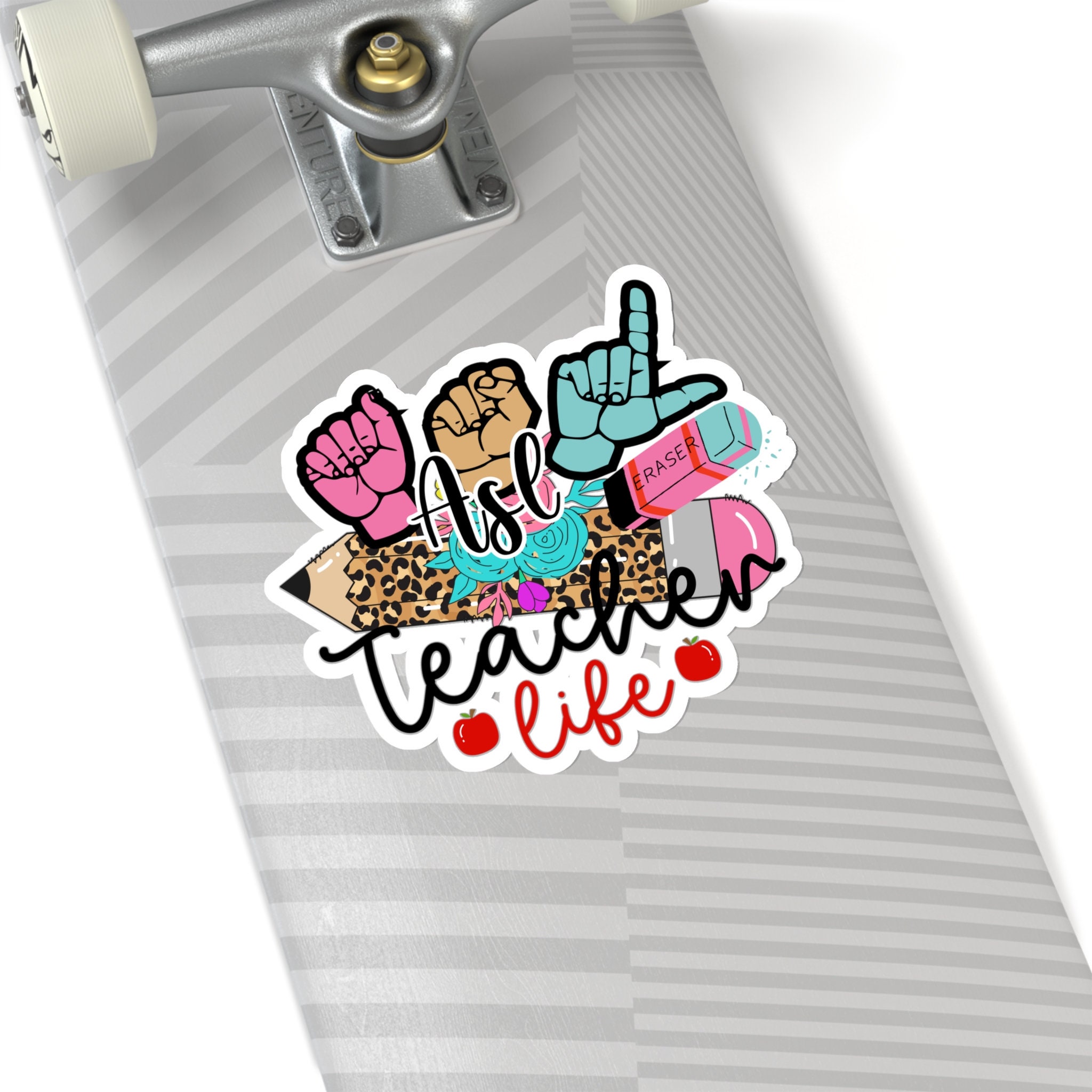 Asl Stickers Asl Teacher Life Sticker Asl Teacher Stickers - Etsy