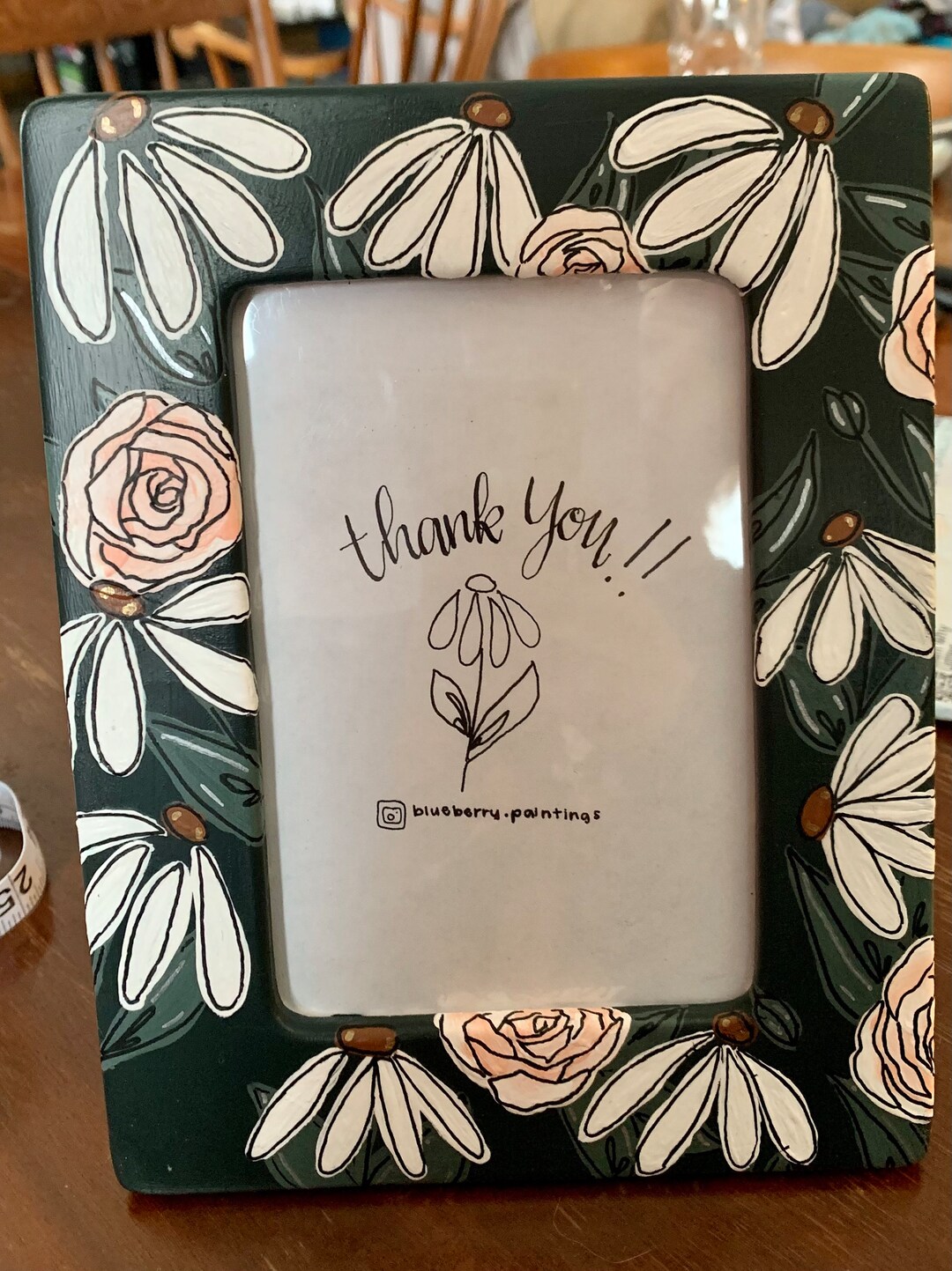 Hand-painted Daisy Frame - Etsy