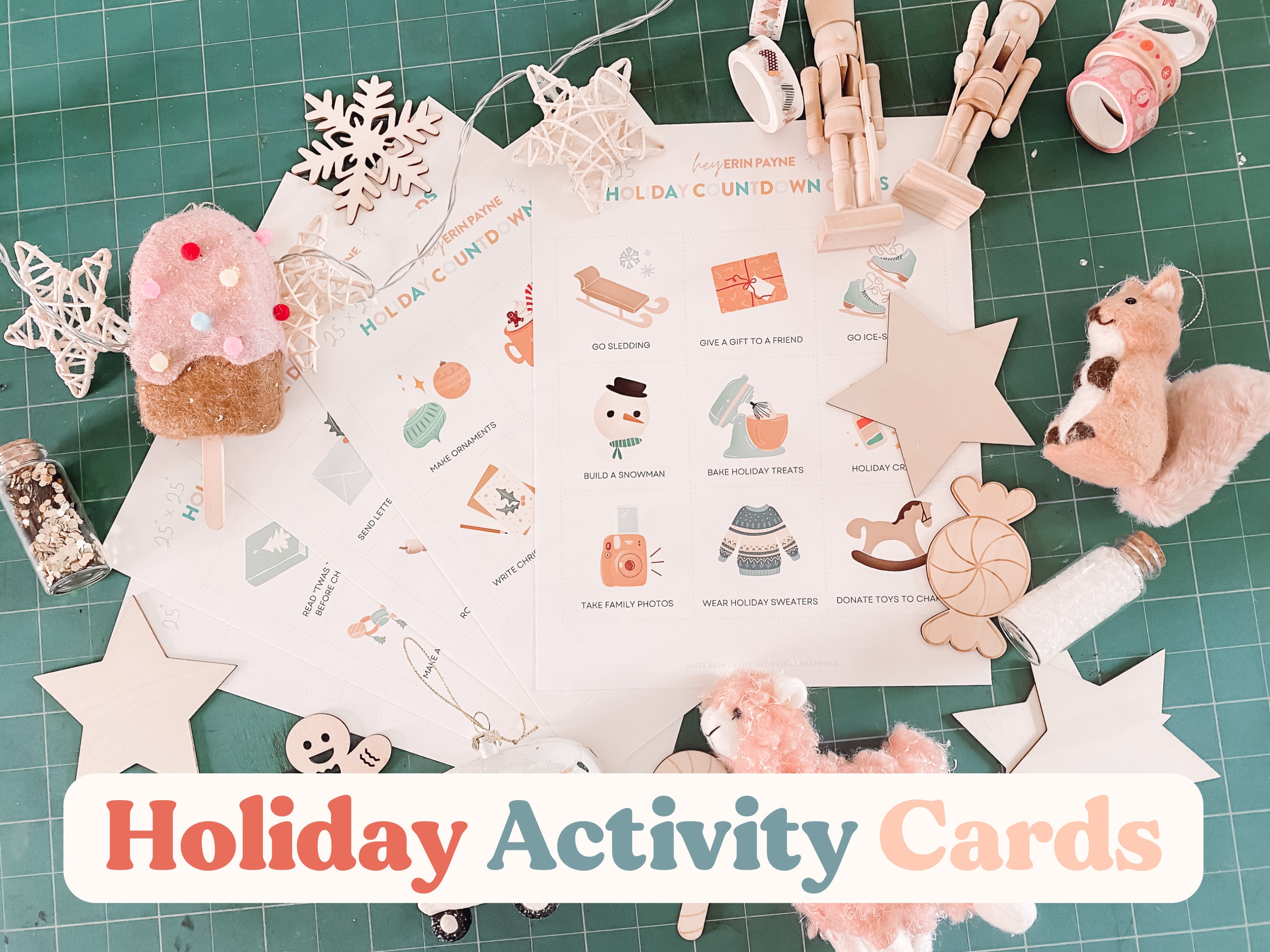 Printable Advent Calendar Cards, Advent Calendar Fillers for Kids ...