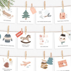 Printable Advent Calendar Cards, Advent Calendar Fillers for Kids ...