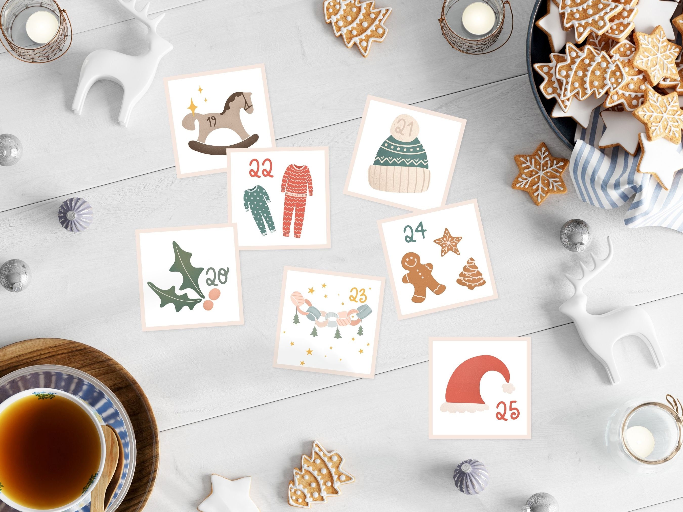 Advent Calendar Numbers, DIY Advent Calendar, Advent Calendar Cards ...