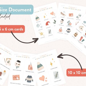 Printable Advent Calendar Cards, Advent Calendar Fillers for Kids ...