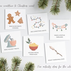 Printable Advent Calendar Cards, Advent Calendar Fillers for Kids ...