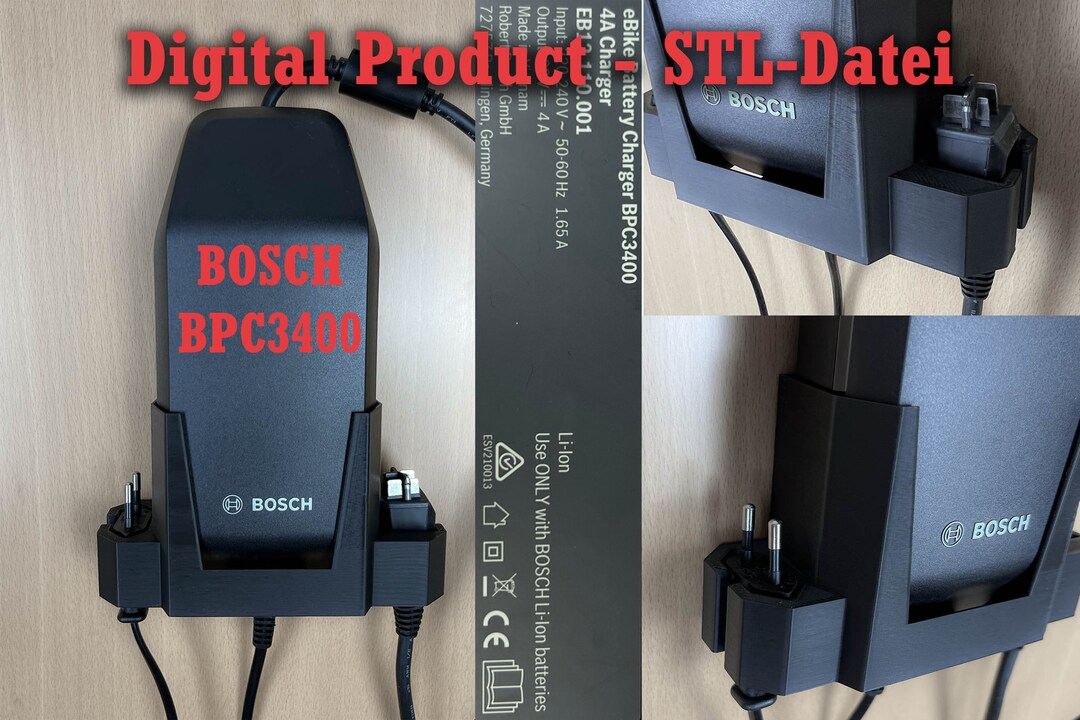3D Printing STL File Bosch E-bike Charger Holder BPC3400 - Etsy
