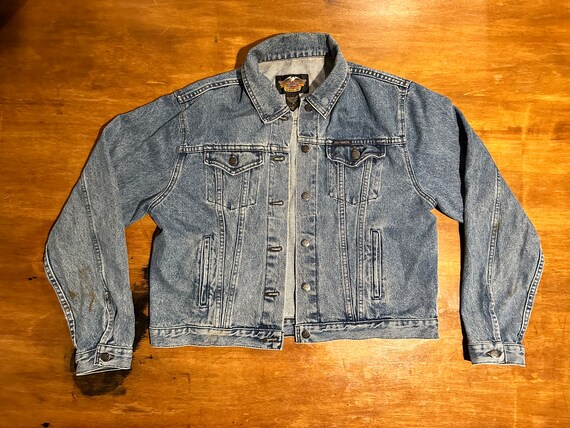 Harley Davidson Denim Jacket - X-Large - Gem