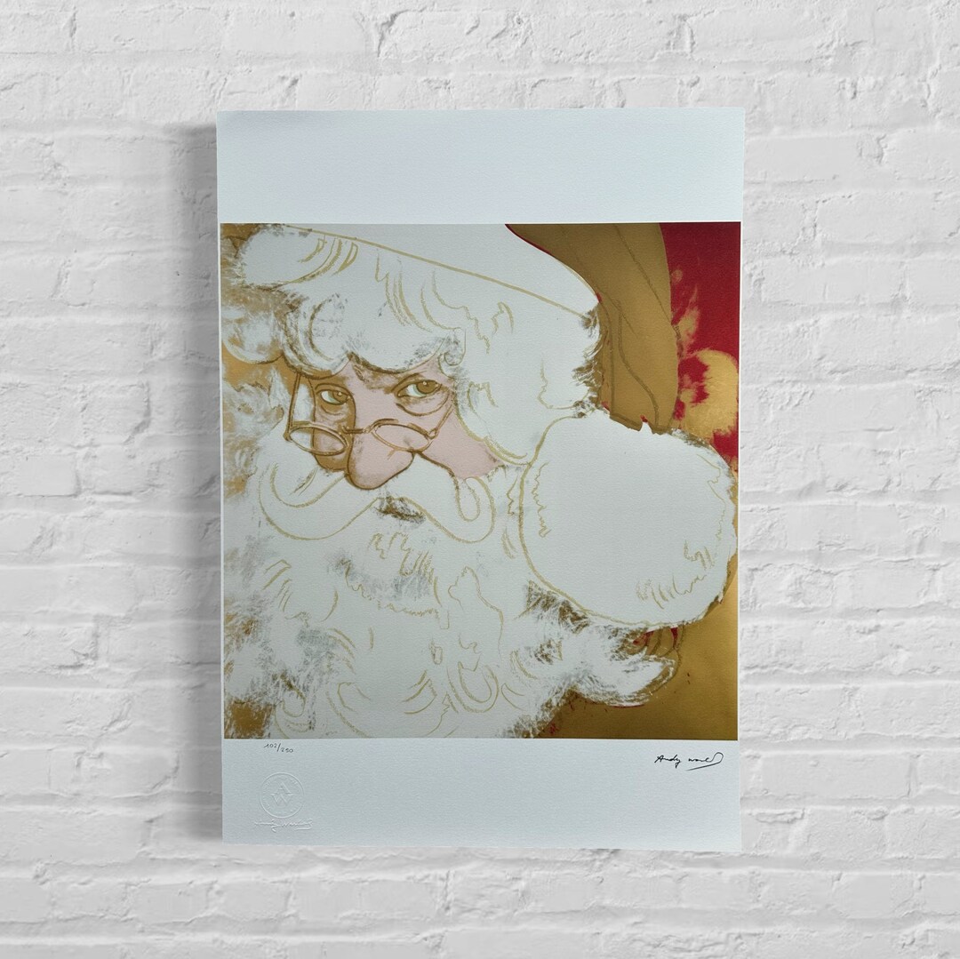 Numbered Edition ANDY WARHOL Santa Claus Myths Signed Certificate Leo ...