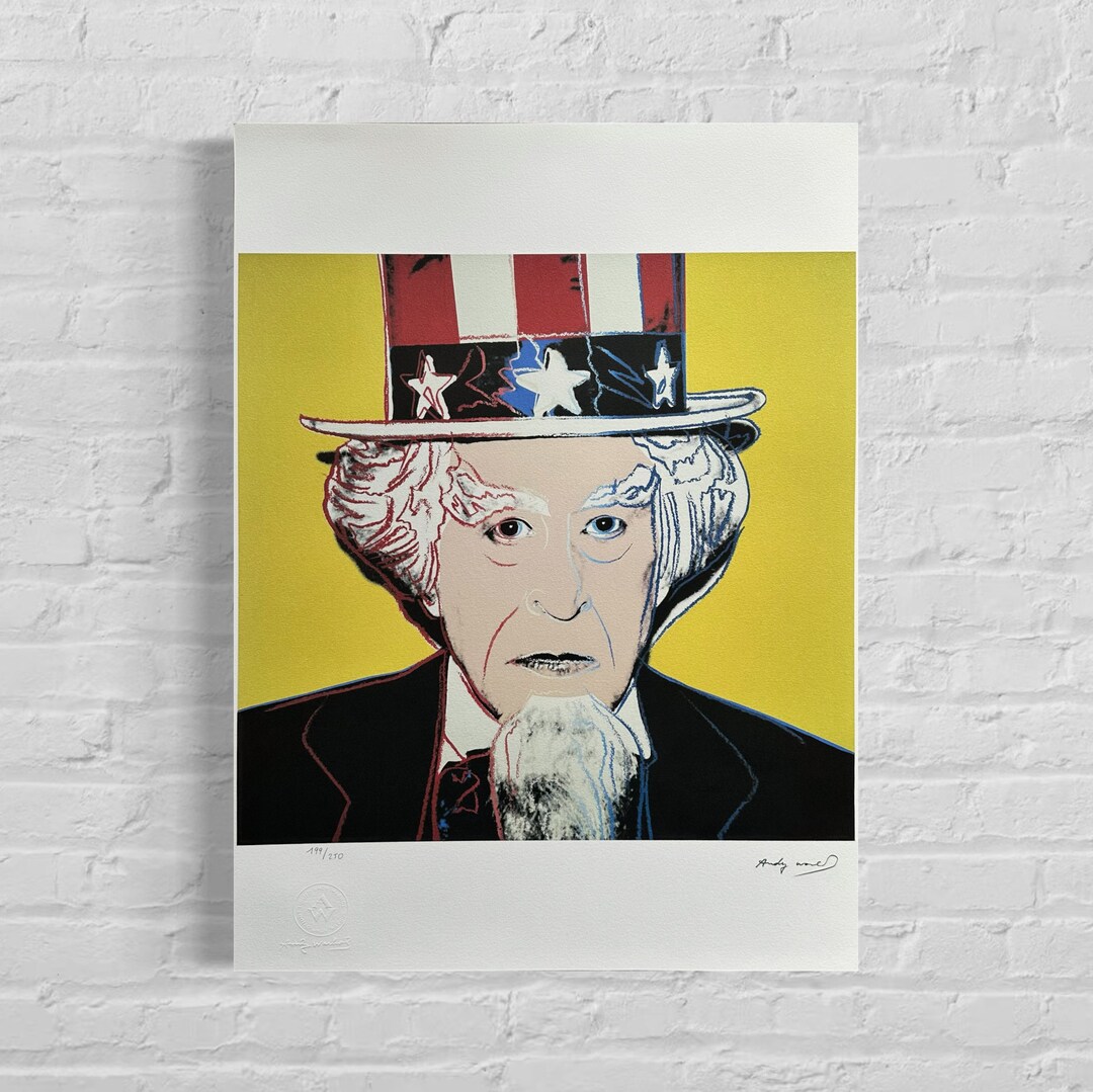 Numbered Edition ANDY WARHOL Uncle Sam Myths Signed Certificate Leo ...