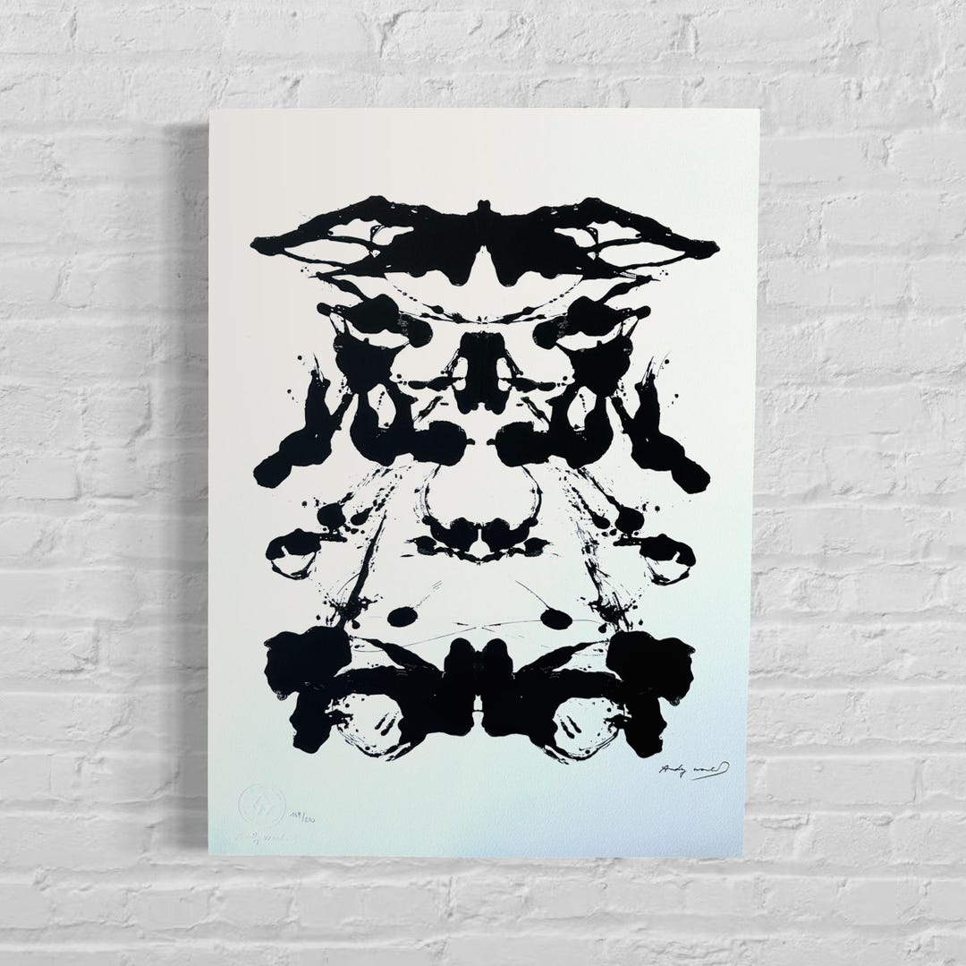 Genummerde Editie ANDY WARHOL Rorschach Gesigneerd - Certificaat Leo ...