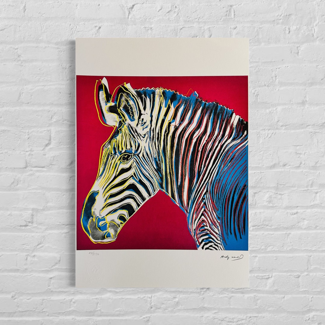 ANDY WARHOL Zebra Signed Certificate Leo Castelli Pop Art Endangered ...