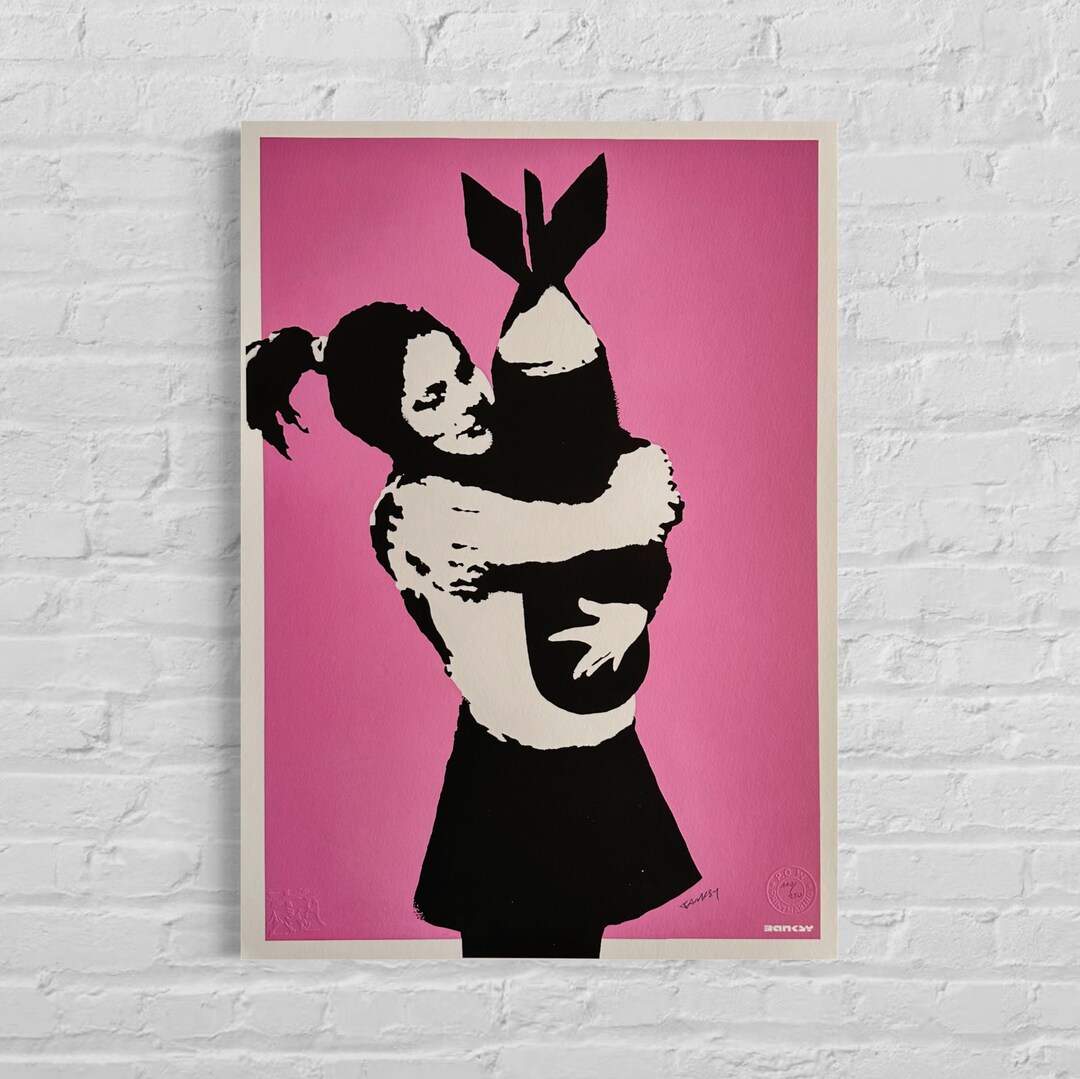 Numbered Edition BANKSY Bomb Lover Signed Certificate Wall Art ...