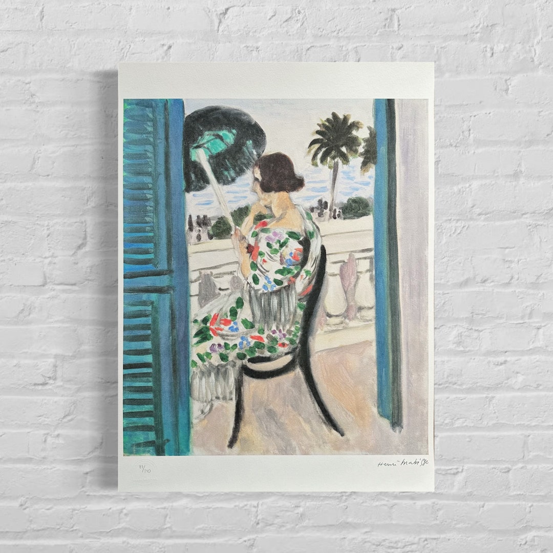 Numbered Edition HENRI MATISSE Femme Assise Sur Un Balcon Signed ...
