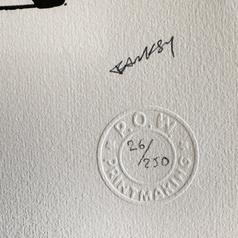 Numbered Edition BANKSY Donut Signed - Certificate - Wall Art, Graffiti ...