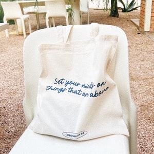 Colossians 3 Verse Tote Bag | Bible Tote | Christian Tote Bag ...