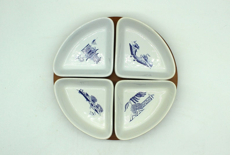 Vintage Ringtons Quarter Willow Pattern Snack Dishes and - Etsy
